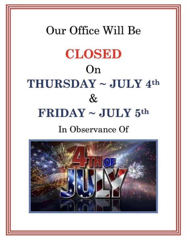 Our Office Closed in Observance of Independence Day – NVCCF